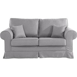 2-Sitzer OTTO HOME, B:188cm H:102cm T:92cm, grau, 100% Polyester, Sofas, "Shadmoor", Hussenoptik, in uni oder mit Blumendruck