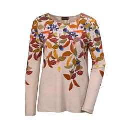 GOLDNER Bluse Damen Gr&ouml;&szlig;e S/M blau / braun / gelb / gr&uuml;n