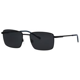 Titanflex Herren Sonnenbrille "Modell 824132", schwarz, matt, Sonnenbrillen, Form Karree/Eckig, Logoschriftzug auf B&uuml;gel, Titanflexfassung