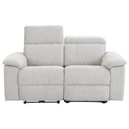 2-Sitzer Home Affaire, B:158cm T:99cm, grau, Webstoff (95% Polyester/5% Nylon), Sofas, "Binado", mit manueller oder elektrischer Relaxfunktion mit