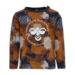 Hummel Shirt 'BUDDY' Jungen Gr&ouml;&szlig;e 92 blau / braun / schwarz / wei&szlig;