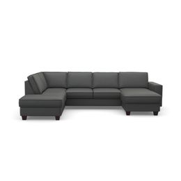 Wohnlandschaft OTTO HOME, B:309cm H:81cm T:213cm, grau, Luxus-Microfaser (100% Polyester);Struktur fein (100% Polyester);Luxus-Microfaser weich (9&szlig;%