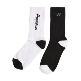 Mister Tee Basic Socks in black/white aquarius | Gr.: 35-38