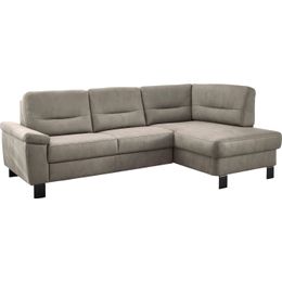 Ecksofa DIE PLANBAR, B:244cm H:88cm T:160cm, beige, 100% Polyester, Wohnzimmer, Sofas, "PP-PF23172 L-Form, Breite 244 cm", Eckgarnitur mit besonders