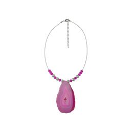 Steuer Kette Damen Gr&ouml;&szlig;e One Size fuchsia / silber / perlwei&szlig;
