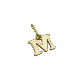 Gallay Anh&auml;nger 7x8mm Buchstabe M gl&auml;nzend 9Kt GOLD