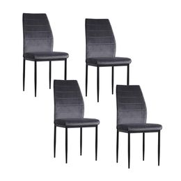 HTI-Living Stuhl Madison Velvet Grau