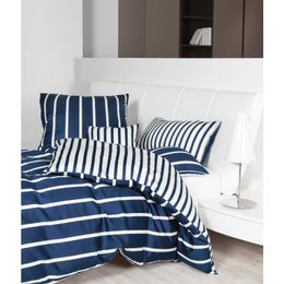 Janine Baumwoll Bettw&auml;sche Modernclassic Streifenlook