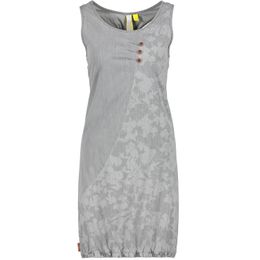 alife and kickin ALIFE & KICKIN Damen Sommerkleidlight grau denim, Gr. S, 95% Baumwolle, 5% Elasthan, Kleider