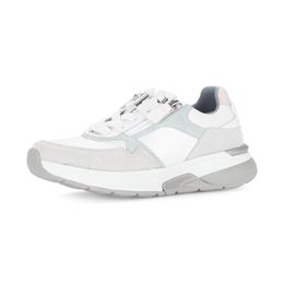 Gabor Rollingsoft Sneaker Damen Gr&ouml;&szlig;e 41 hellgrau / pastellgr&uuml;n / wei&szlig; Sommerschuhe