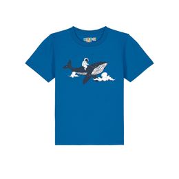 Watabout.kids T-Shirt 'Spacewhale' Jungen Gr&ouml;&szlig;e 134/146 marine / royalblau / wei&szlig;