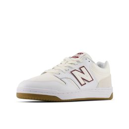 New Balance Sneaker '480' Herren Gr&ouml;&szlig;e 41.5 beige / bordeaux / wei&szlig; Sommerschuhe