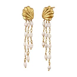 Haze&Glory Haze&glory Ohrringe 'Muschel' Damen Gr&ouml;&szlig;e One Size gold / perlwei&szlig;