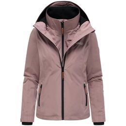 Marikoo Funktionsjacke 'Erdbeere' Damen Gr&ouml;&szlig;e S mauve / wei&szlig;
