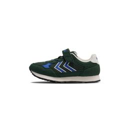 Hummel Sneaker Jungen Gr&ouml;&szlig;e 35 blau / dunkelgr&uuml;n / wei&szlig;