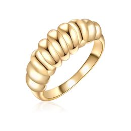 Lulu & Jane Lulu & Jane Ring Damen Gr&ouml;&szlig;e 56 goldgelb