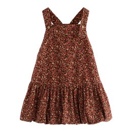 next Dress girl size 98 Cognac / Light brown / Black