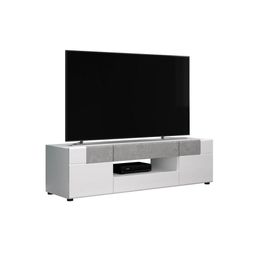 ebuy24 Tv Tisch Tokyo Wei&szlig; 153 x 44 cm | Gr.: onesize