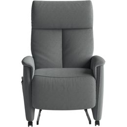 Sit & More TV-Sessel SIT & MORE, B:76cm H:119cm T:84cm, grau, 98% Polyester, 2% Polyamid, Sessel, "Cremona Comfort", wahlweise manuell oder elektrischer