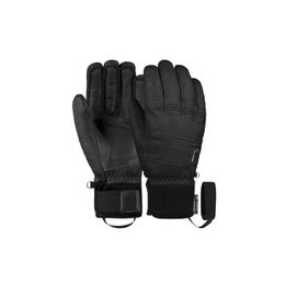 Reusch Damen Skihandschuhe "Fingerhandschuhe Highland R-TEX XT h&ouml;chste W&auml;rmestufe, wasserdicht", schwarz, Gr. 9,5, unifarben, 65% Ziegenleder, 35%