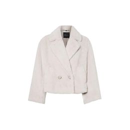 Marc Cain COLLECTIONS Felljacke in hellgrau | Gr.: 42