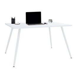 Schreibtisch Vcm, B:110cm T:80cm, wei&szlig;, B&uuml;ro, Tische, "Schreibtisch B&uuml;rotisch Computertisch Salia 110x80"