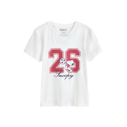 next Shirt 'Snoopy' female size XS marine blue / Cherry red / White