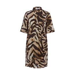 Marie Lund Kleid Damen Gr&ouml;&szlig;e 36 beige / schoko Sommerkleid