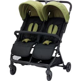 fillikid Kinder Zwillingswagen "Fill TWIN", schwarz, Aluminium, Kinderwagen