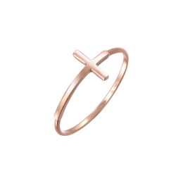Elli Premium Ring 'Kreuz' female size 52 Rose gold