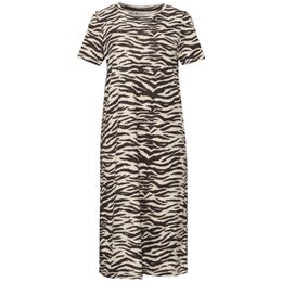 Street One Dress female size 44 Beige / Cream / Dark brown