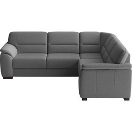 Sit & More Ecksofa SIT & MORE, B:255cm H:88cm T:225cm, grau, 95% Polyester, 9% Polyamid, Wohnzimmer, Sofas, "Montego L-Form, B: 256 cm, gro&szlig;e Stoffauswahl,