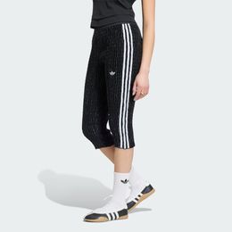 Adidas Originals Leggings 'adidas x MIA MARQUEZ CAPRI RUCHED' Damen Gr&ouml;&szlig;e S schwarz / wei&szlig;