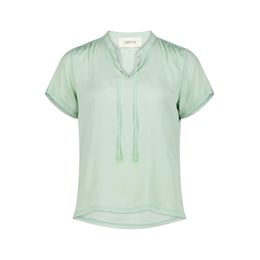 Cartoon Blusenshirt kurzarm Damen Gr&ouml;&szlig;e XS gr&uuml;n