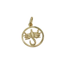Gallay Anh&auml;nger 15mm Sternzeichen Skorpion 9Kt GOLD