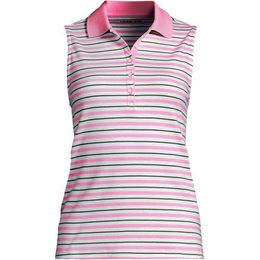LANDS' END &Auml;rmelloses Supima-Poloshirt f&uuml;r Damen, Damen, size: regular, Pink, Baumwolle, by Lands' End