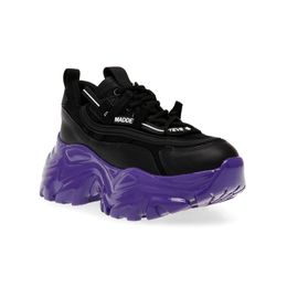 Steve Madden Sportlicher Schn&uuml;rschuh 'W Recoupe Black / Purple Shoes' Damen Gr&ouml;&szlig;e 37.5 schwarz Sommerschuhe