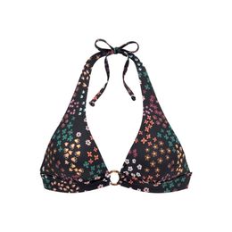 s.Oliver Bikini Top female size 75 Night blue / Brown / Petrol / Pastel red