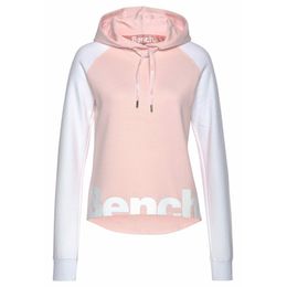 Bench Kapuzensweatshirt in wei&szlig;-rosa | Gr.: 32/34