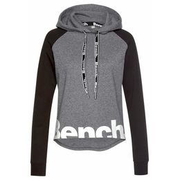 Bench Kapuzensweatshirt in grau-schwarz | Gr.: 32/34