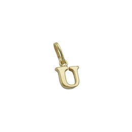 Gallay Anh&auml;nger 8x6mm Buchstabe U gl&auml;nzend 9Kt GOLD