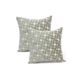 Linke Licardo Kissenh&uuml;lle Beltana 40x40 cm 2er-Set silber