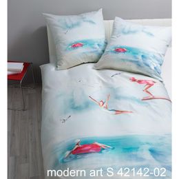 Janine Baumwoll Bettw&auml;sche Modern Art