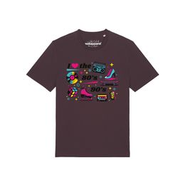 Watapparel T-Shirt '80s Love' Herren Gr&ouml;&szlig;e XL braun