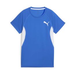 Puma T-Shirt "W CROSS THE LINE TEE 3.0" in Blau | Gr.: S