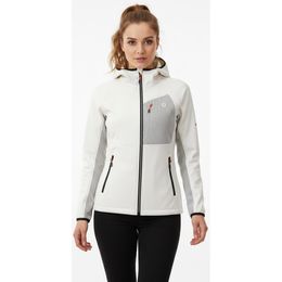 LPO Damen Funktionsjacke "PAULA WMN"cremewei&szlig;, Gr. 44, Softshell, 92% Polyester. 8% Elasthan, Jacken, Jacquardstrick-Eins&auml;tze