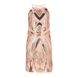NAEMI Cocktailkleid Damen Gr&ouml;&szlig;e 34/36 nude / champagner / gold