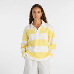New Balance Poloshirt Damen Gr&ouml;&szlig;e S gelb / wei&szlig;