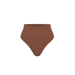 Smilodox Mid Waist String Nysa Seamless Damen Gr&ouml;&szlig;e S braun