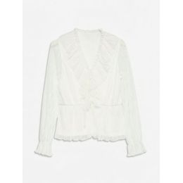 V&eacute;ro Moda Vero Moda Plissiertes Top in Snow White | Gr.: XS